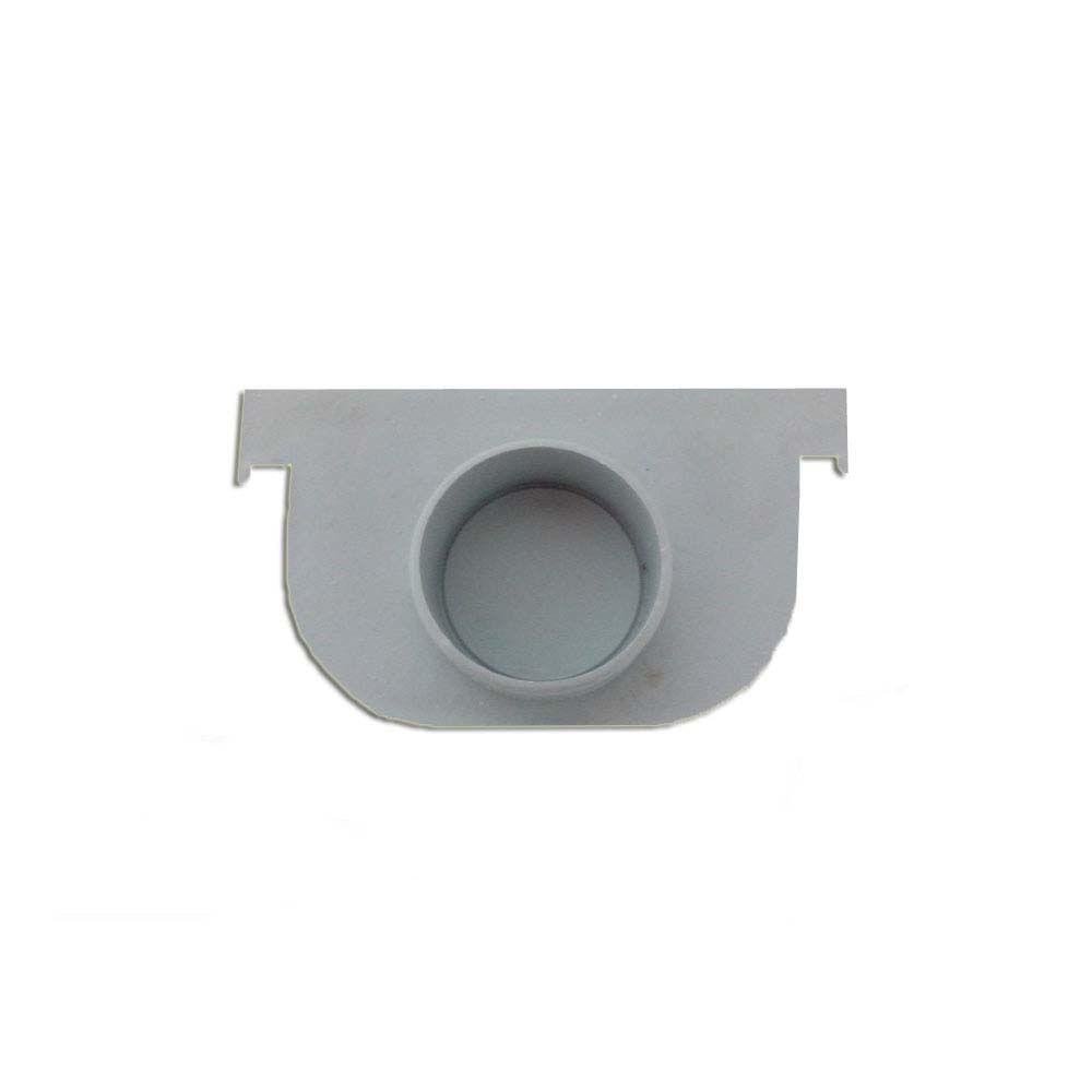 Terminal para Calha de Piso 9cm Cinza Odem | MadeiraMadeira