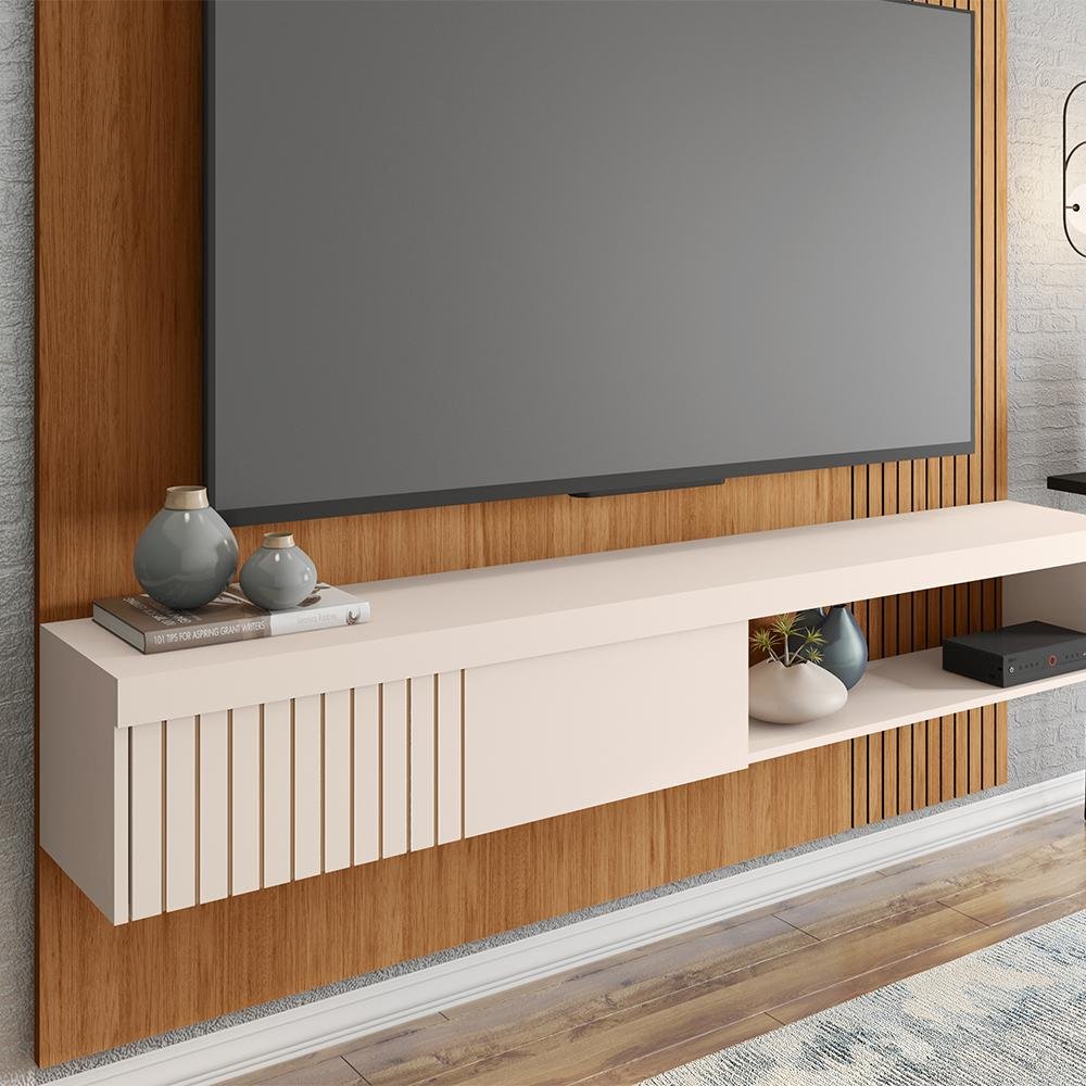 Painel para Tv's até 65 Polegadas Moon Marrom Caemmun | MadeiraMadeira