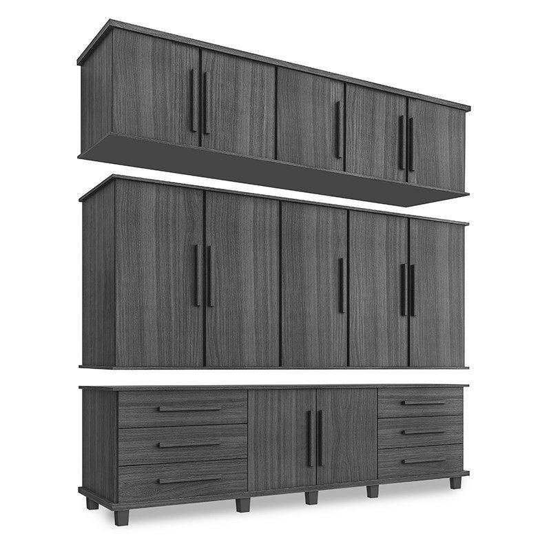 Guarda Roupa Casal Londres 12 Portas e 6 Gavetas Malbec/Off White ...