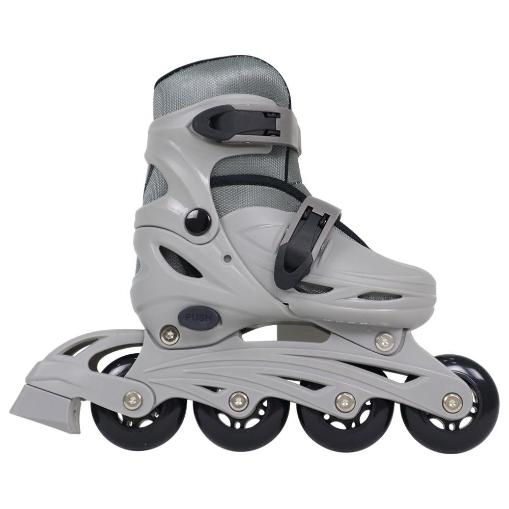 Patins Gonew Inline Rolamento 608zz Basic Exclusivo - 33/36 - Cinza | MadeiraMadeira