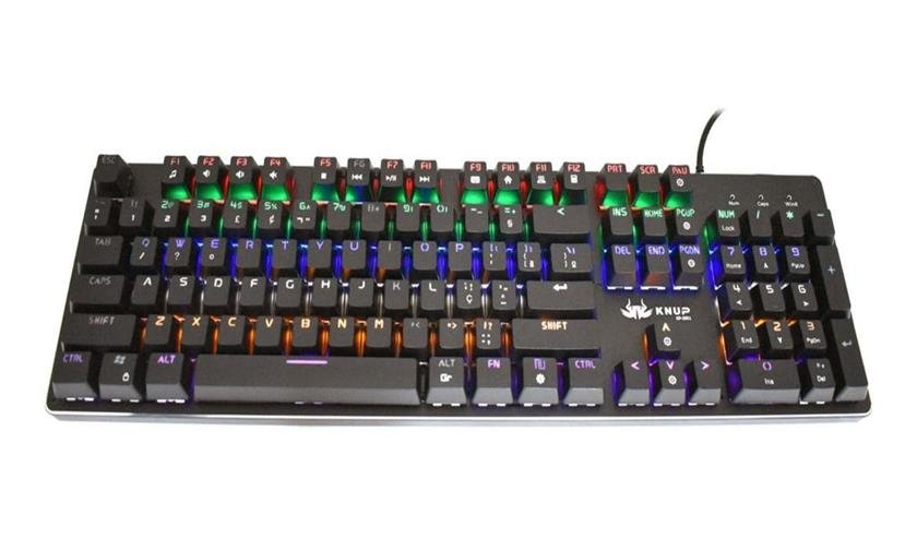 Teclado Gamer Knup Kp-2051 Qwerty Knup Blue Português Brasil Luuk Young ...