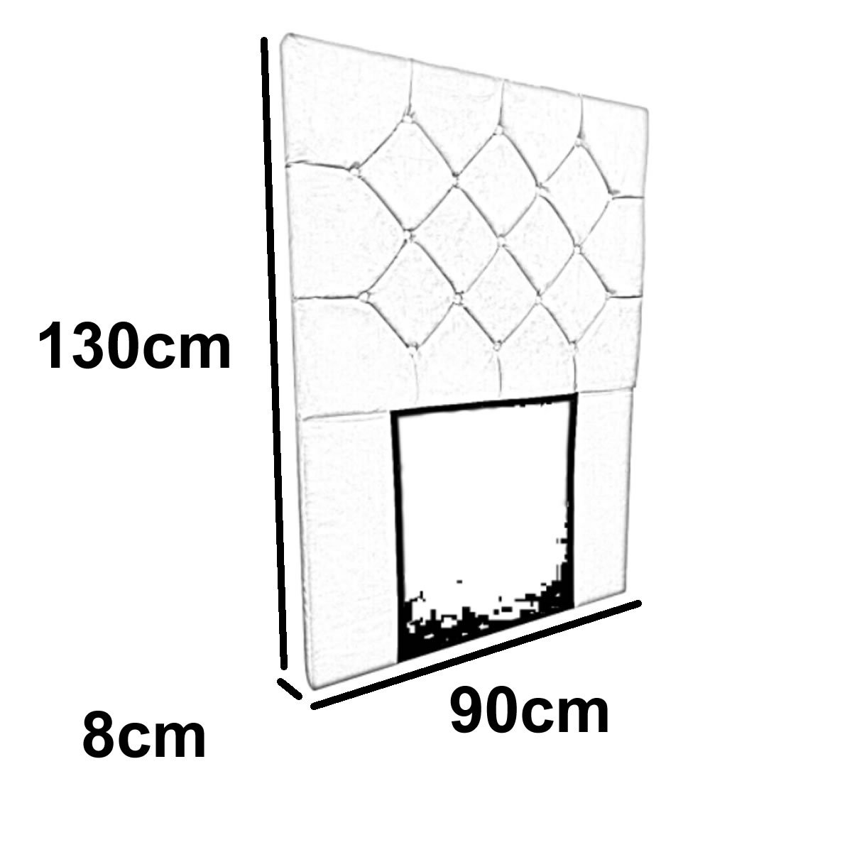 Cabeceira de Cama Box Estofada +Recamier Calçadeira Solteiro ...