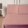 Jogo de Cama Casal 400 Fios 3 Peças Rose | MadeiraMadeira
