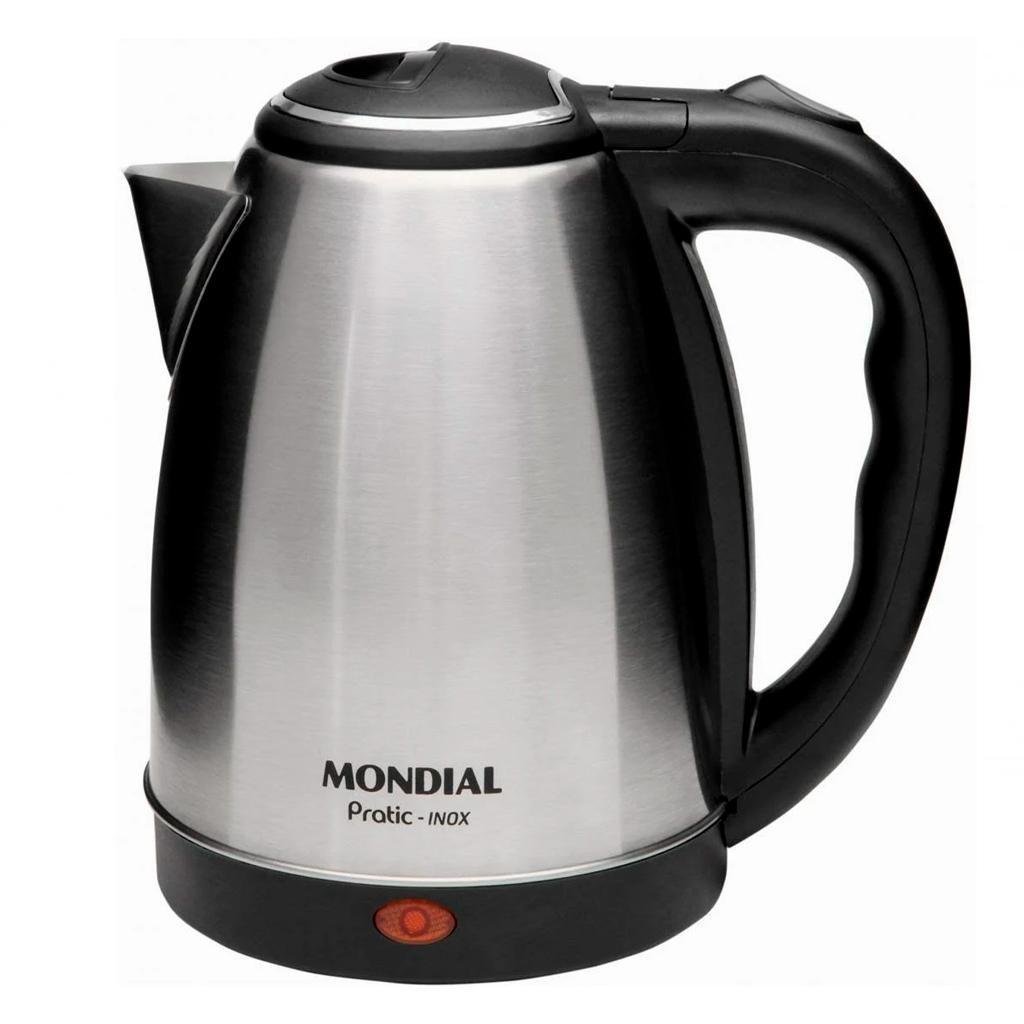 Chaleira Elétrica Mondial Inox 1200W 2 Litros Para Chá 127V ...
