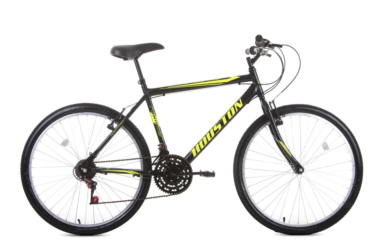 Bicicleta Houston Foxer Hammer Aro 26 21V Preta | MadeiraMadeira