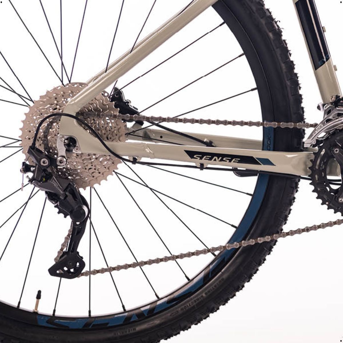 Bicicleta Mtb Aro 29 Sense Rock Evo 2023 Shimano Deore 2x10 Velocidades:Cinza/Azul/17/Unissex ...