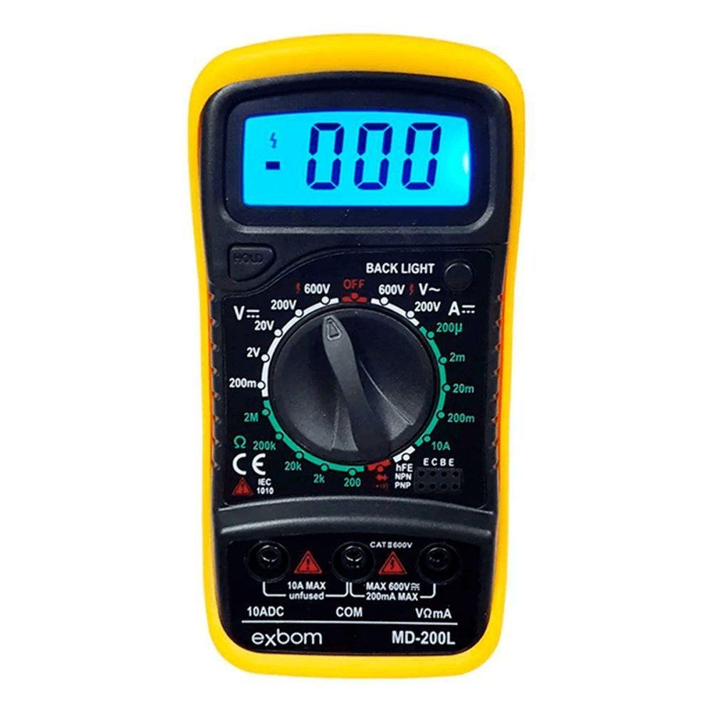 Multímetro Digital Multi Funções Lcd Profissional Portátil | MadeiraMadeira