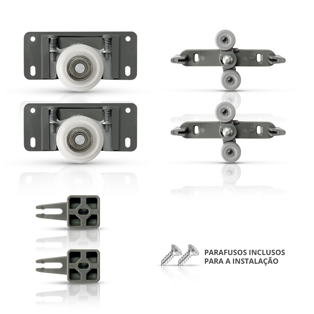 Sistema Roldana DT 03 Para Porta De Correr Armário | MadeiraMadeira