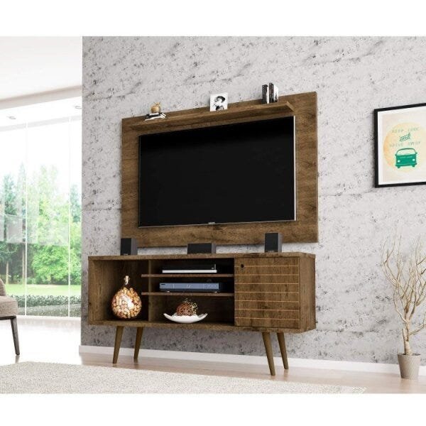 Rack com Painel para TV até 50 Polegadas Safira Kenzo Móveis Bechara ...