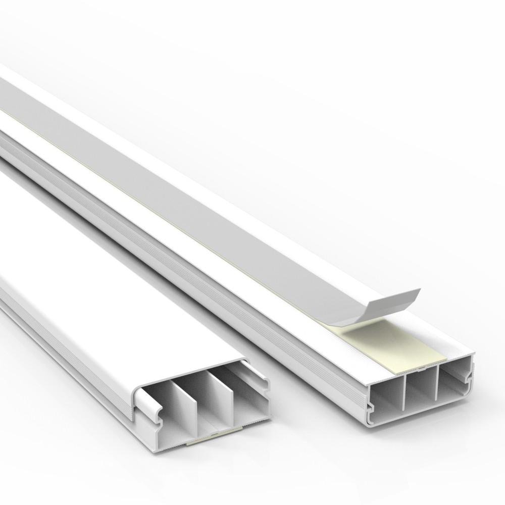 CANALETA 40X15 BRANCA C/ FITA DUPLA FACE | MadeiraMadeira