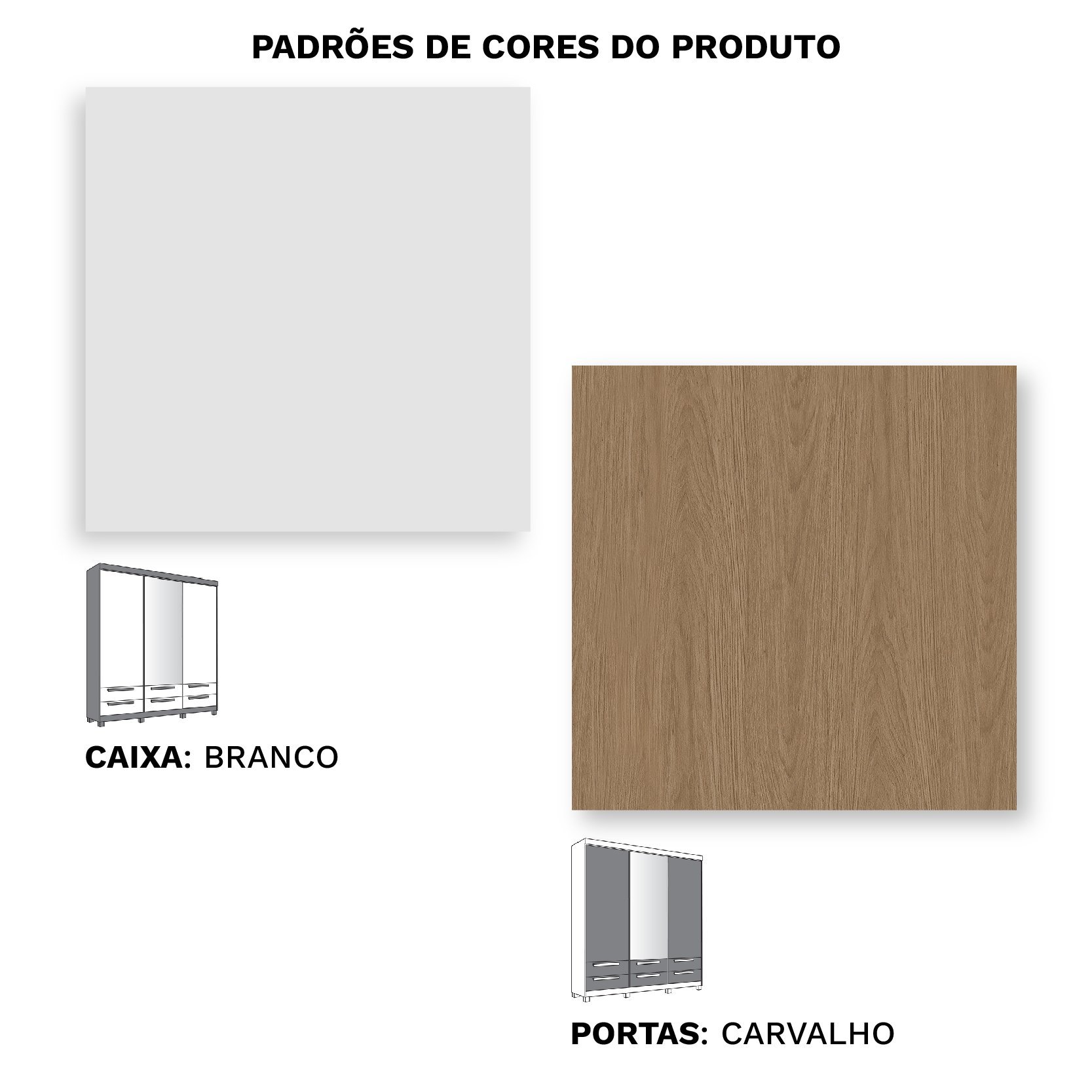 Guarda Roupa Casal 100% MDF 3 Portas Deslizantes com Espelho e 6 ...