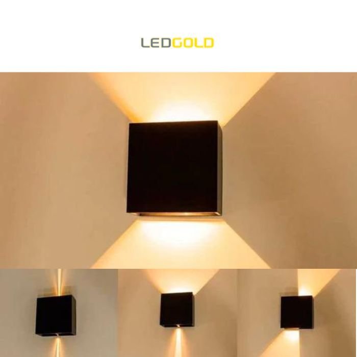 ARANDELA A LED ELEGANCE VERSATI 4W AV C/ DUPLO FACHO REGULÁVEIS POLICARBONATO | MadeiraMadeira