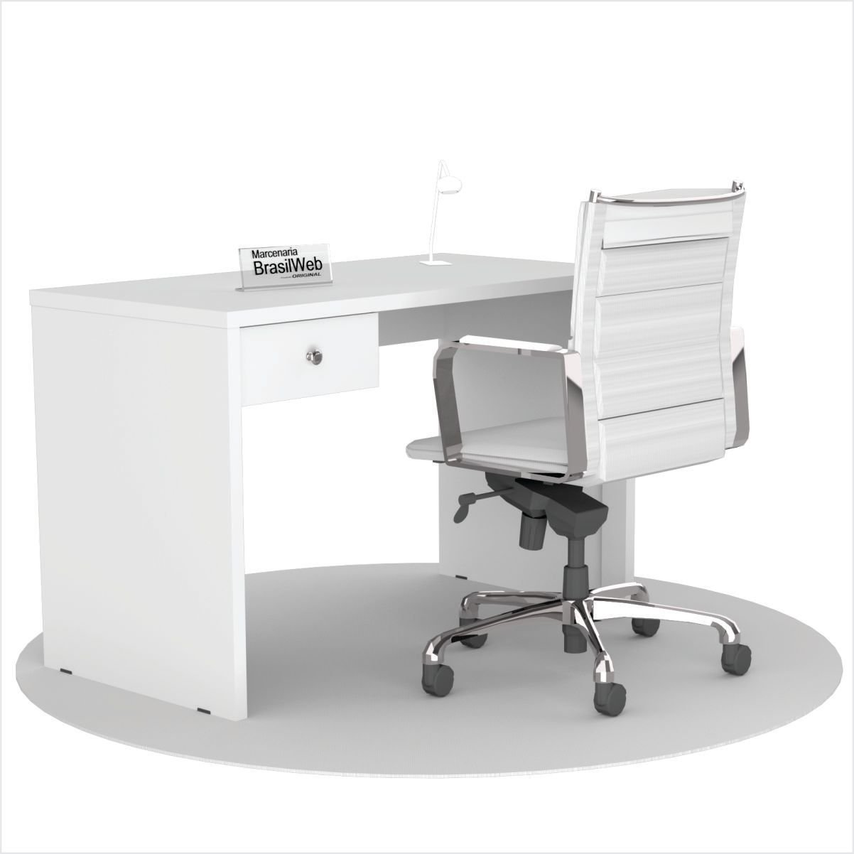 Mesa Escritório Escrivaninha para Computador Office Gaveta | MadeiraMadeira