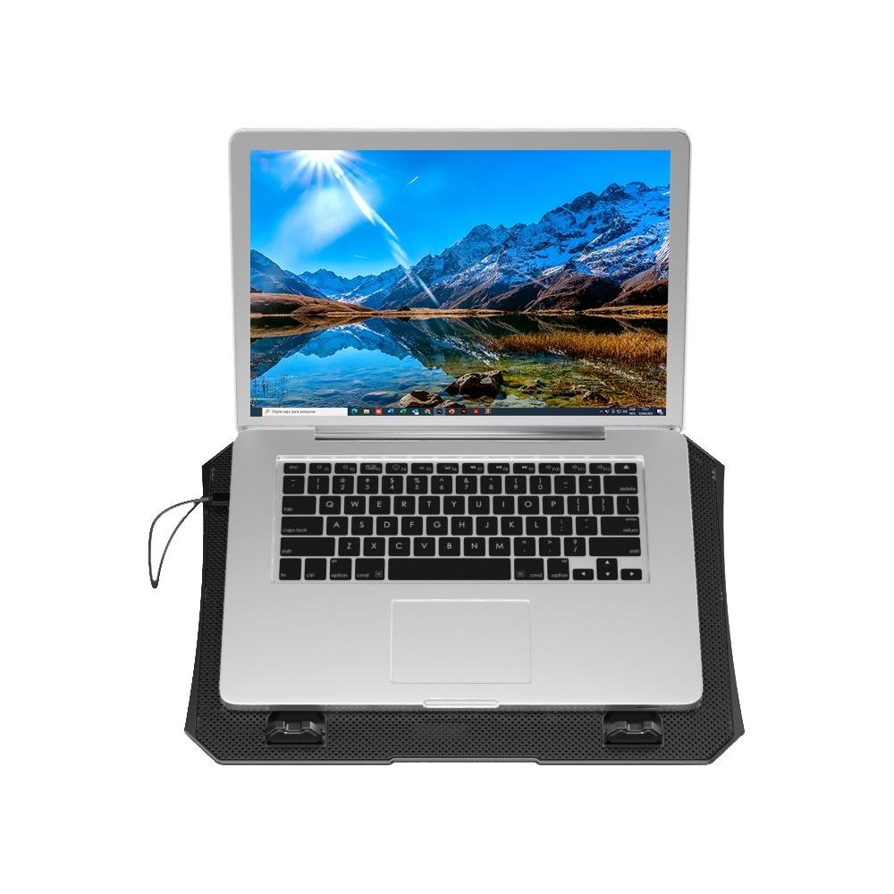 Suporte Gamer para Notebook, LED, 15.6, 2x FANS, HUB USB, Preto - BC001 ...