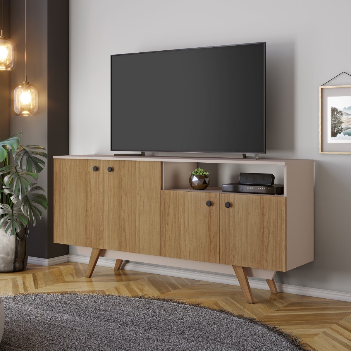 Rack Conquista TV Até 65 Polegadas JCM Móveis:Off/Noronha | MadeiraMadeira