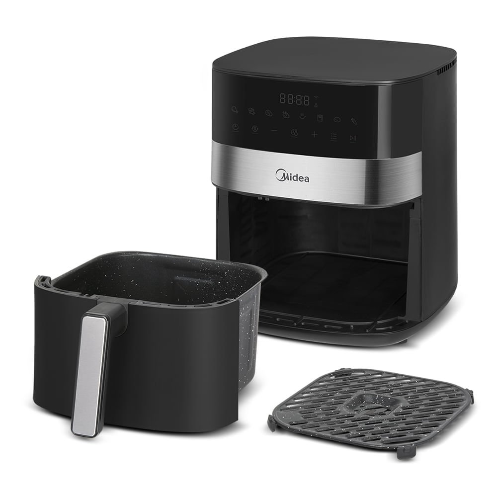 Fritadeira Air Fryer 6l Smart Chef Plus Cor Preta Midea Mad600010apkw2 ...