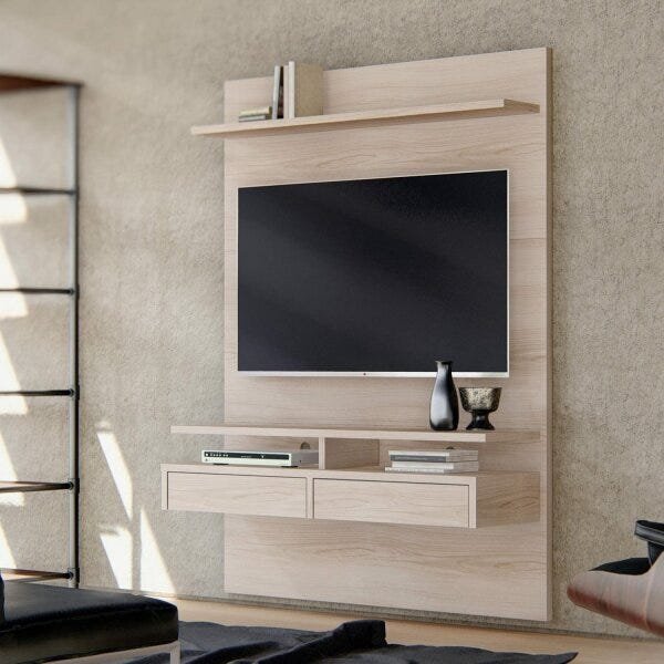 Painel Bancada Smart para TVs até 60 Polegadas 2 Gavetas 2 Prateleiras ...