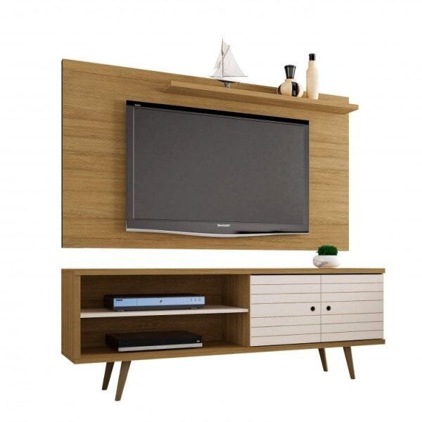 Rack com Painel para TV até 50 Polegadas Ônix Chanel Móveis Bechara ...