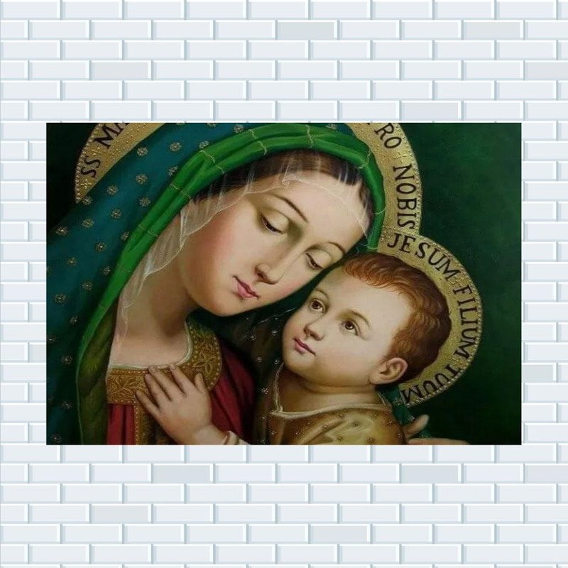 Placa Decorativa MDF Nossa Senhora do Bom Conselho Tamanho 20x27cm ...