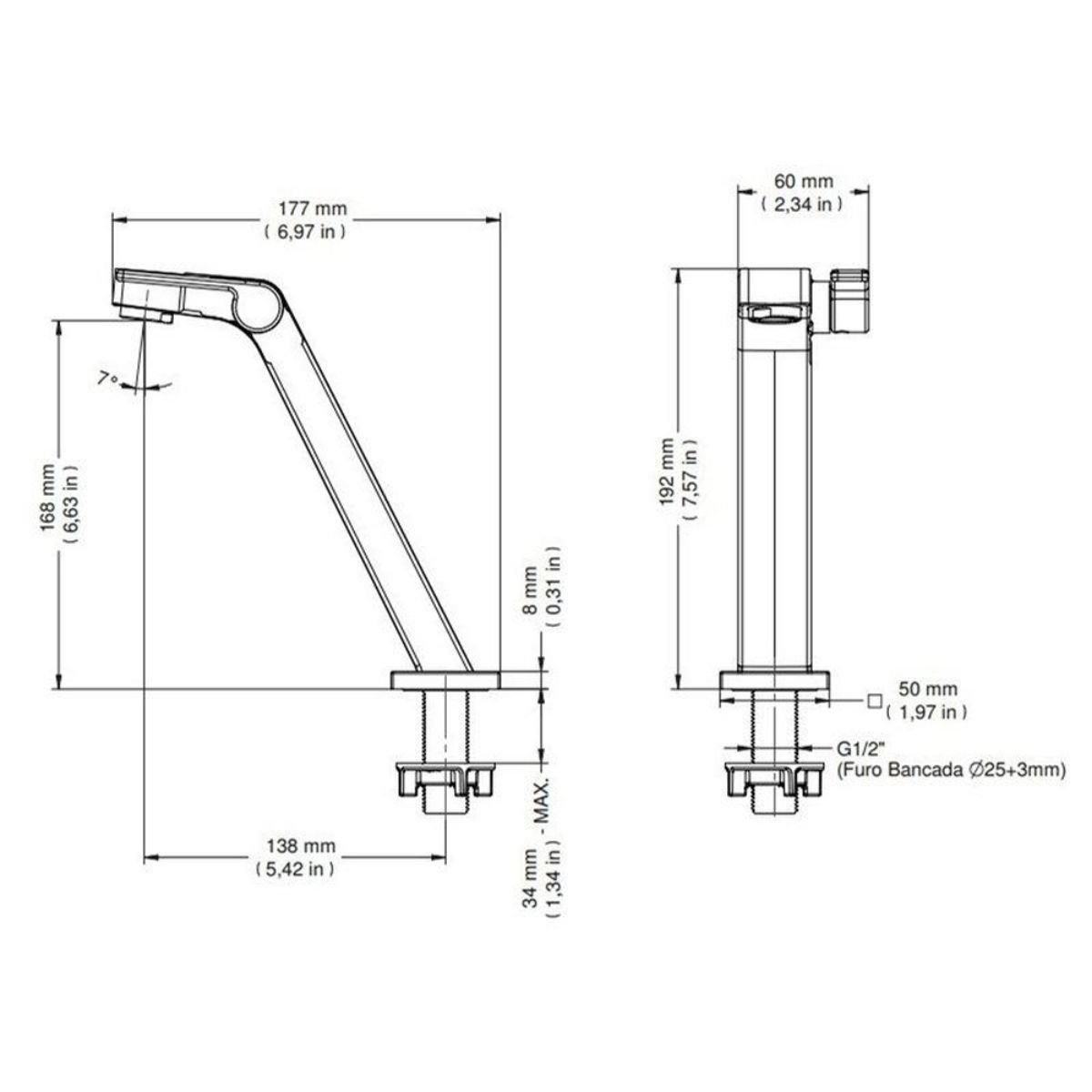 TORNEIRA LAVATORIO DOCOL STILLO CROMADA | MadeiraMadeira