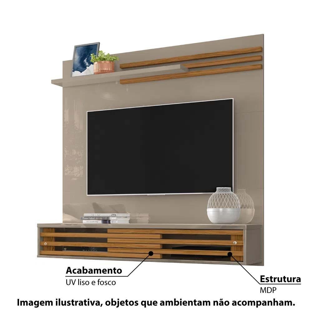 Painel Bancada Frizz Sublime para TV de 55 Pol Natural Fendi ...