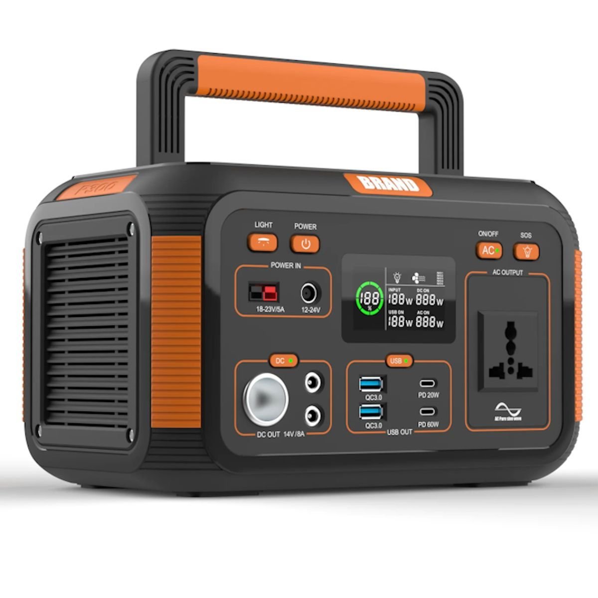 Estação de Energia Power Bank 300w 83000mah 110v 12v 5v | MadeiraMadeira