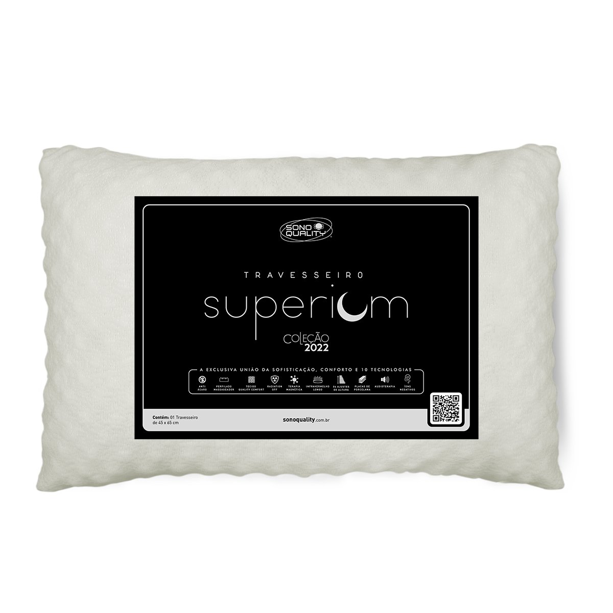 Kit 4 Travesseiros Superium com 10 tecnologias e que toca sua música ...