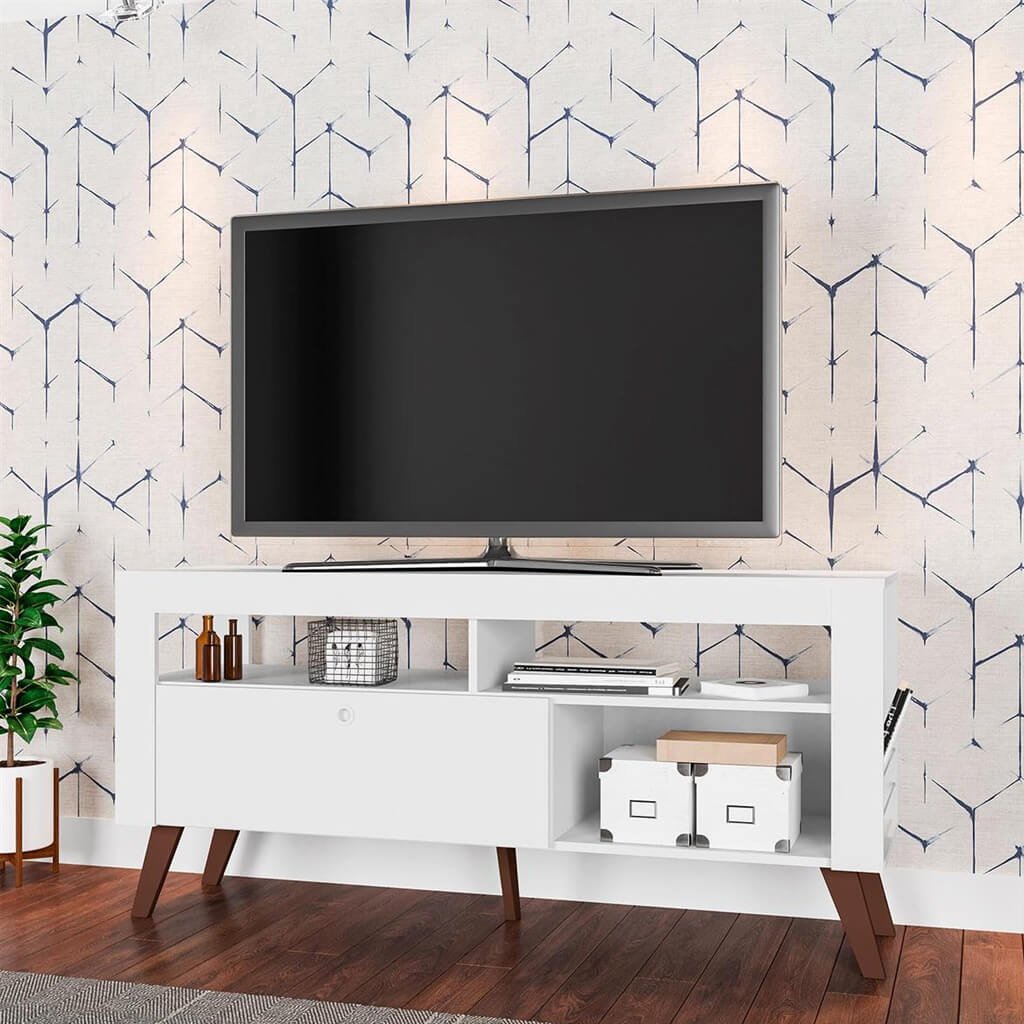 Rack para TV de até 55 Polegadas Branco | MadeiraMadeira