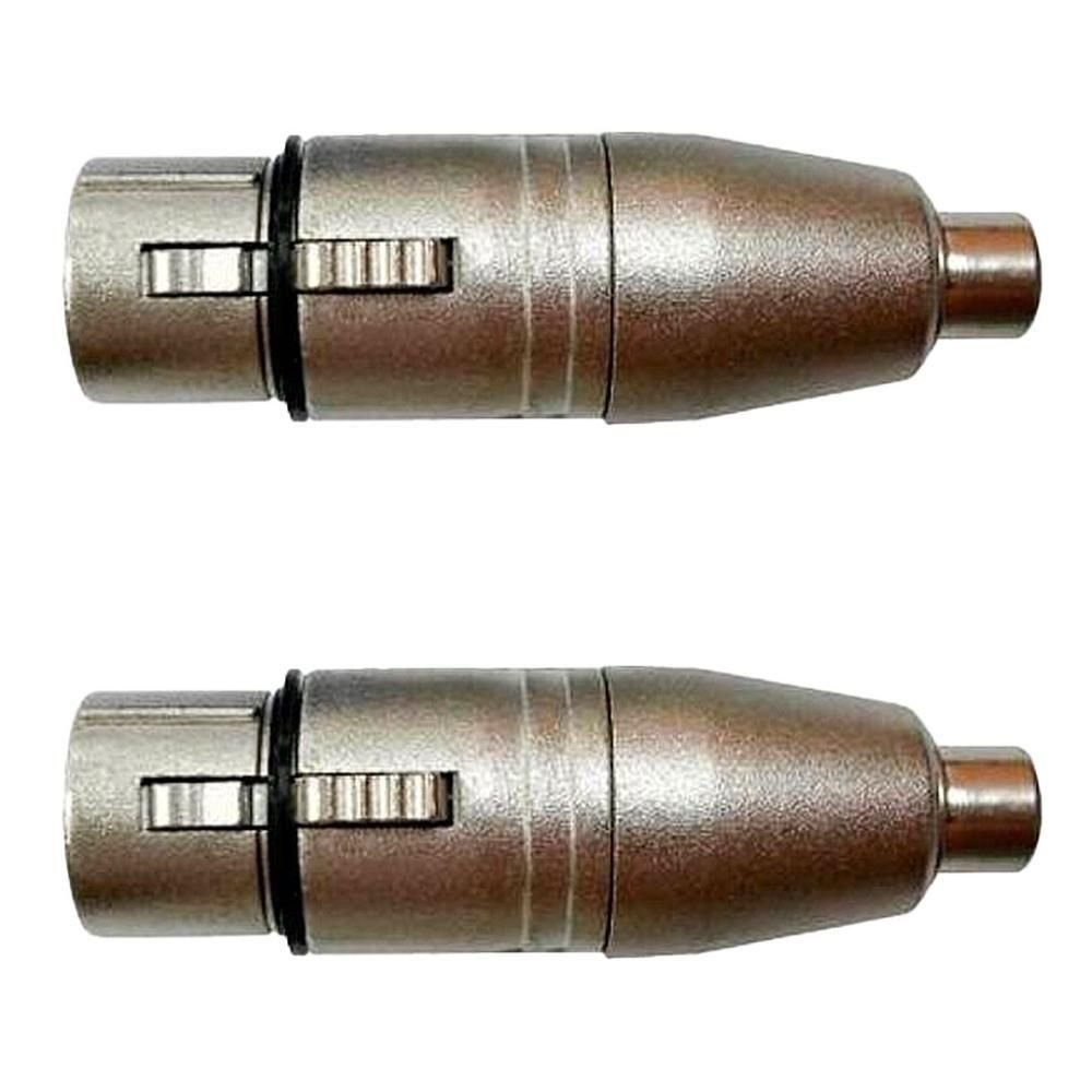 Adaptador Rca Fêmea P-xlr 3p Fêmea Niq. Wc 244 Ad 02 Unidades Wireconex [f108] | MadeiraMadeira