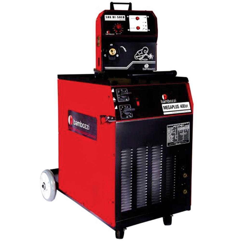 Solda Mig 400A Mega PLUS 400 com Cabeçote Externo 300A à 100% BAMBOZZI ...