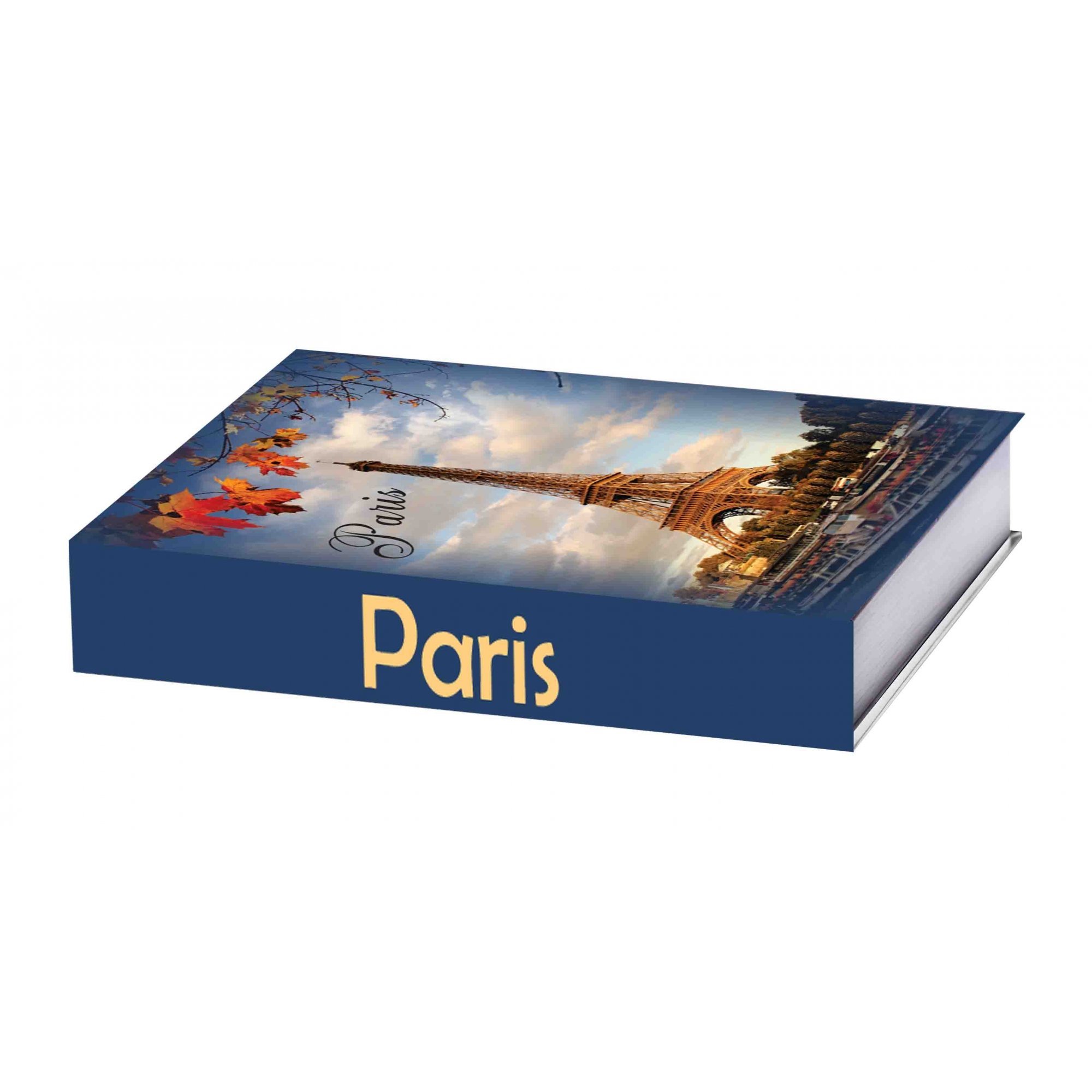 Caixa Livro Paris Outono 25X18X4,5cm | MadeiraMadeira