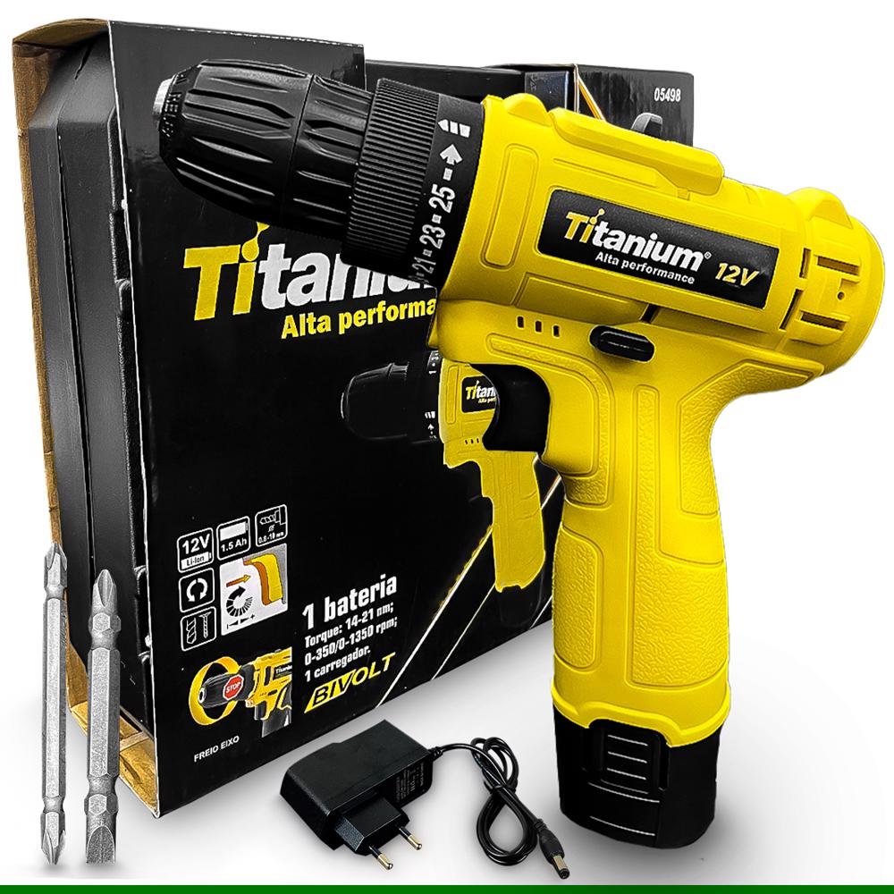 Kit Parafusadeira Furadeira 12v Sem Fio Com Jogo Maleta De Ferramentas ...