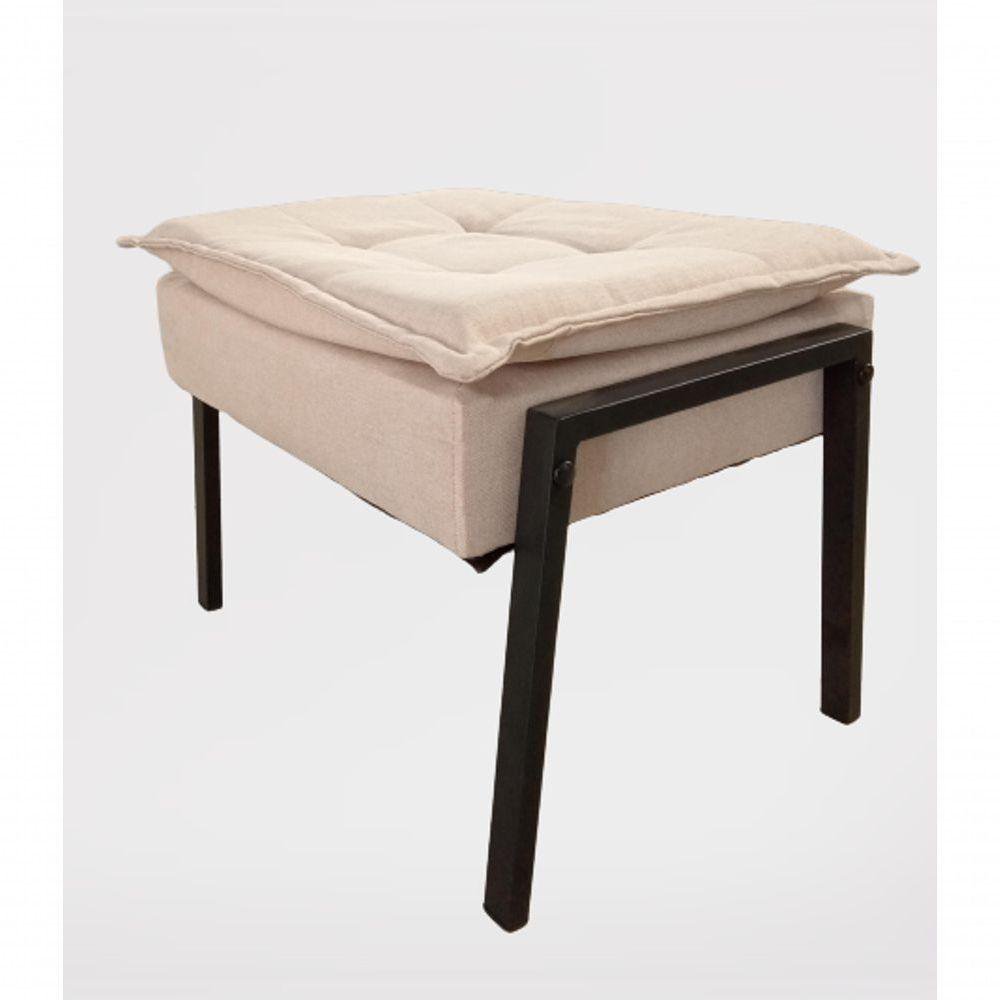 Puff Pillow Fortaleza Estilo Industrial Bege | MadeiraMadeira