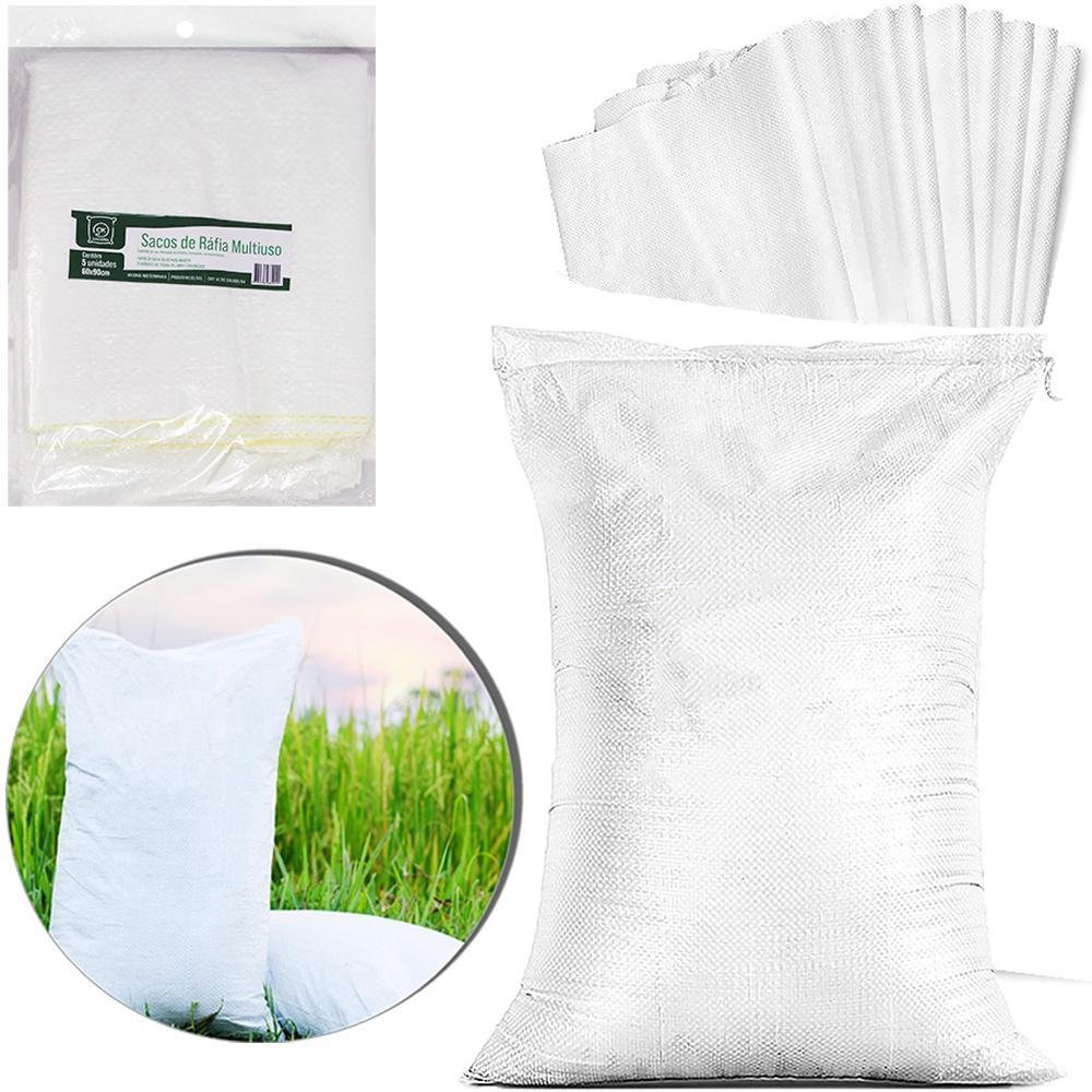 Saco de Rafia Entulho Obra Reforçado com 5 Pecas 60 X 90cm | MadeiraMadeira