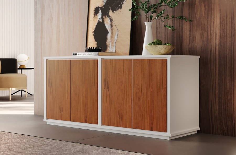 Buffet para Sala de Jantar Laminado 1,80m - Malibu - Requinte Salas ...