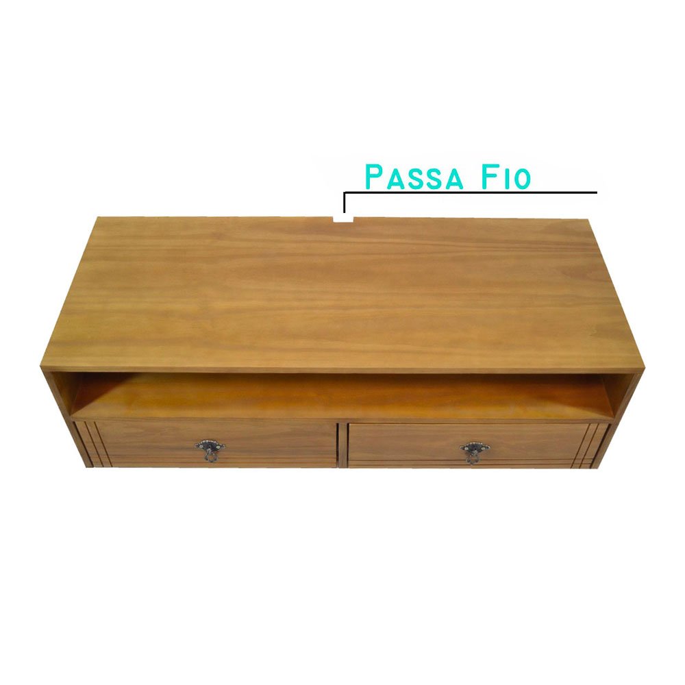 Rack Suspenso para TV em Madeira Pinus com Tingimento Retrô 30 ...