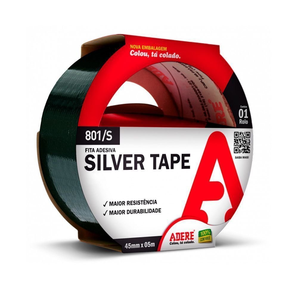 Fita Adere Silver Tape 45mm X 25m | MadeiraMadeira