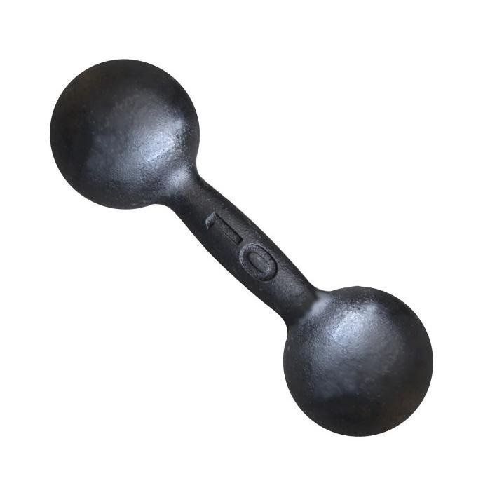 Halter Bola de 10kg em Ferro Fundido Pintado - Fitness Prado ...