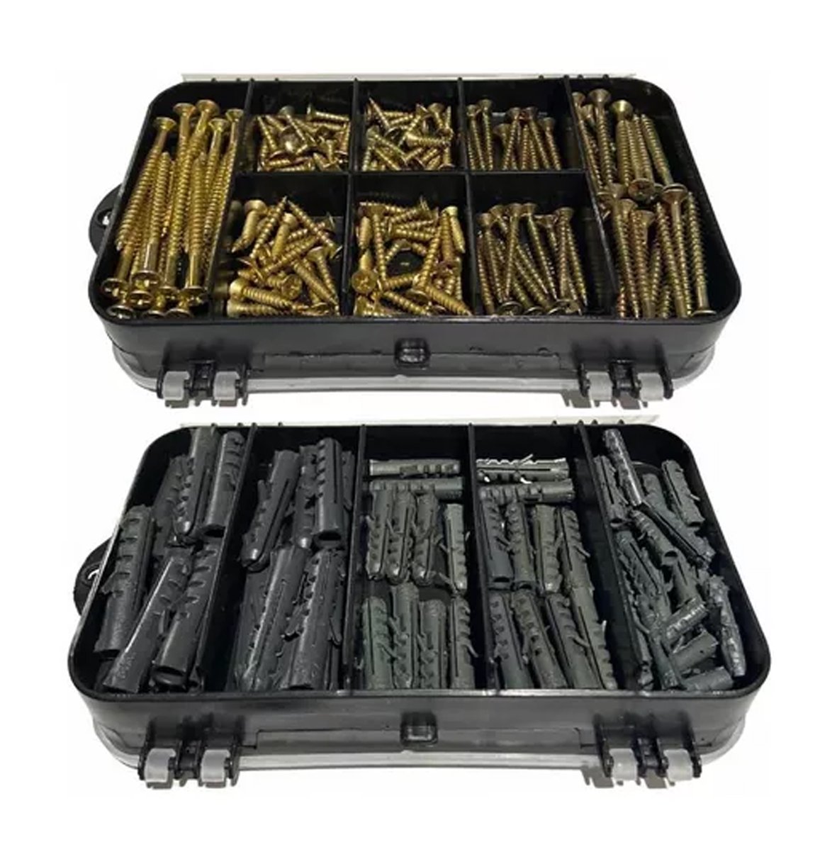 Kit Ferramenta 9 Pçs + Kit Parafuso Chipboard e Buchas 300un ...
