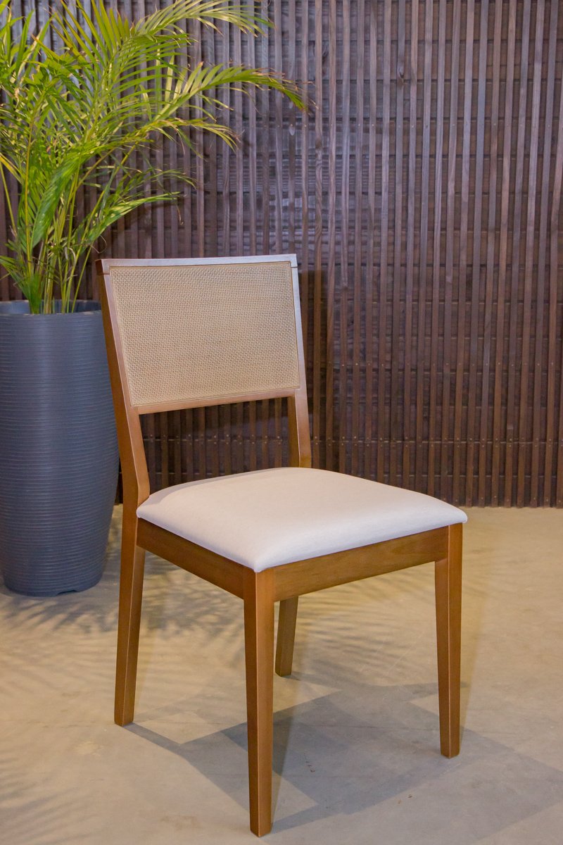 Cadeira Para Mesa de Jantar Iris Tela Slim | MadeiraMadeira