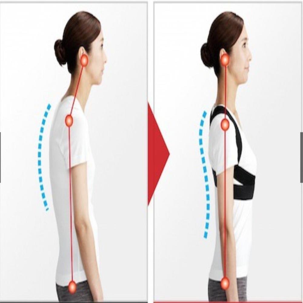 COLETE CORRETOR POSTURAL ALINHAMENTO DA COLUNA ESPORTES FITNESS CORRIDA ...