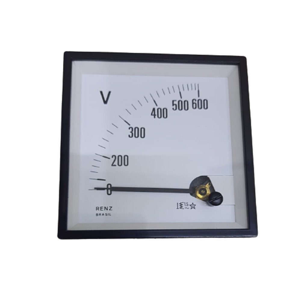 Voltímetro Analógico 600V 96x96 Modelo FM96 - Renz | MadeiraMadeira
