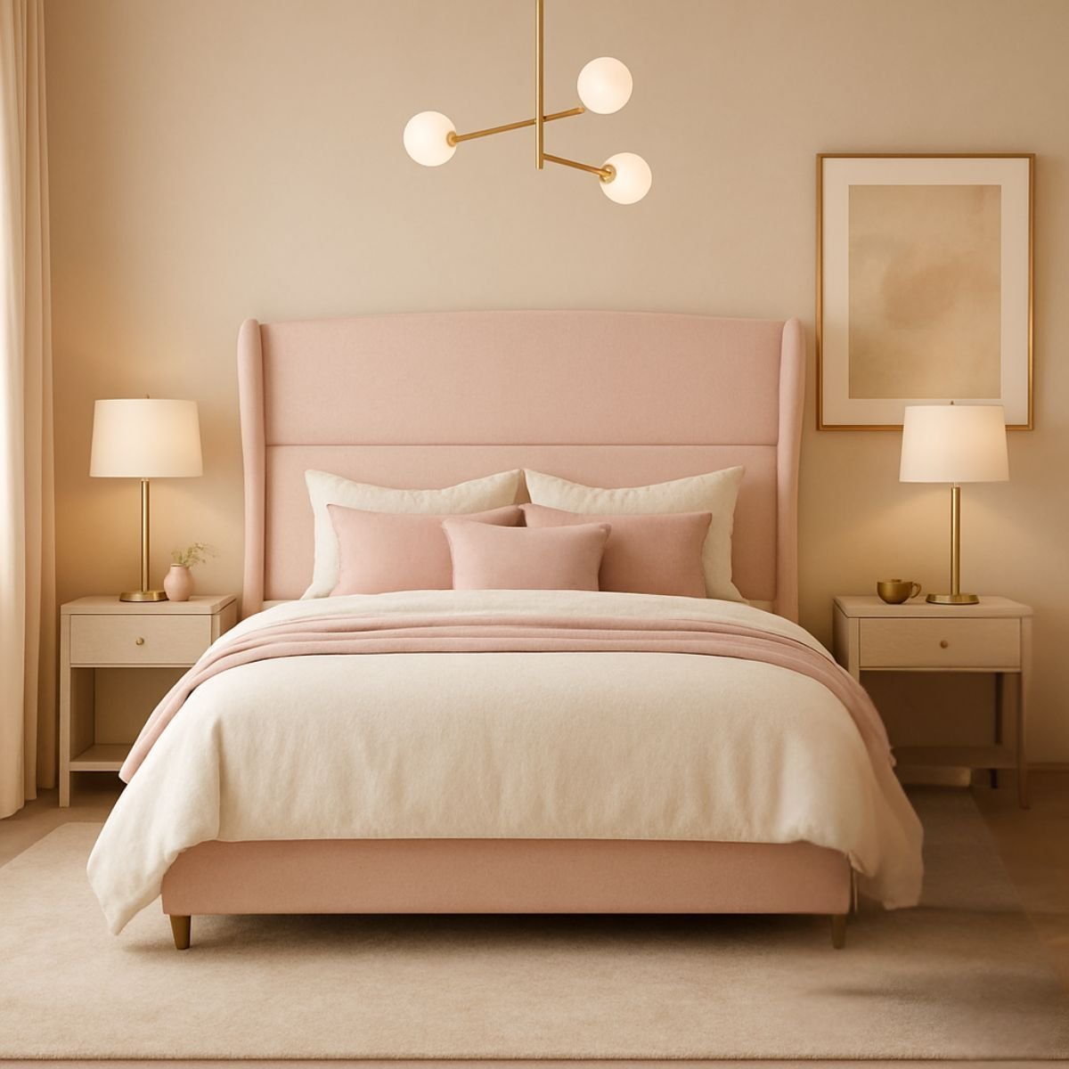 Cabeceira de Cama Box Estofada 140 Cm Padrão Casal Diamond Boucle ...