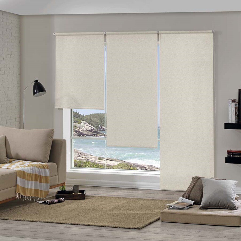 Persiana Rolô Linho Cru | MadeiraMadeira