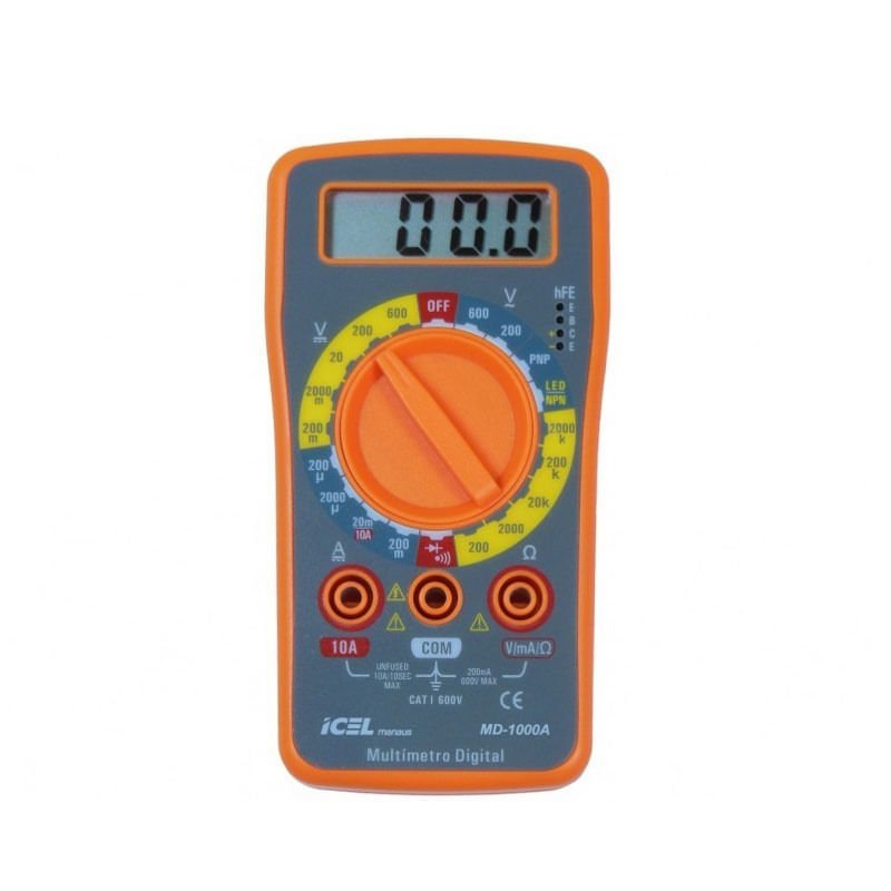 Multimetro Digital Icel MD-1000A CAT I 600V | MadeiraMadeira