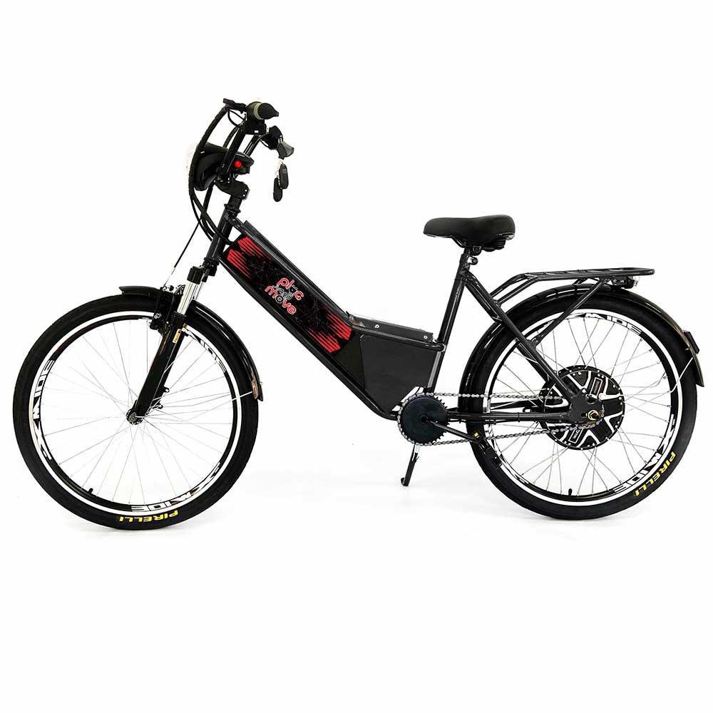 Bicicleta Elétrica - Street PAM - 800w 48v Lithium - Preta - Plug and ...