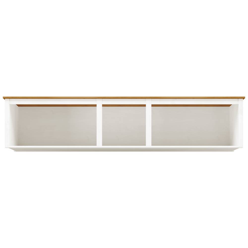 Maleiro para Guarda-Roupa 5 Portas em Madeira Maciça Topázio Branco ...