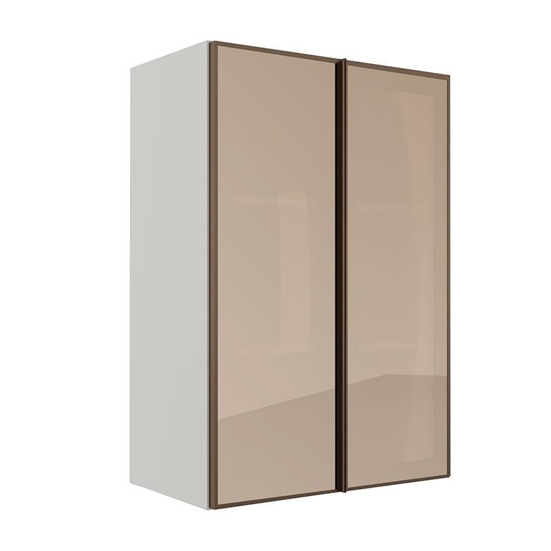 Módulo Armário Aéreo 88x60 2 Portas Vidro Reflecta Cozinha Modulada ...