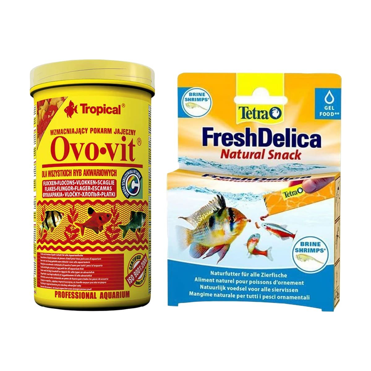Kit Ração Tropical Ovo Vit 50g + Tetra Fresh Delica 48g | MadeiraMadeira