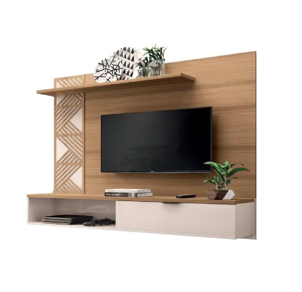 Painel Suspenso Tv 50 Betania Freijo Off White Banana Bit HB Móveis ...